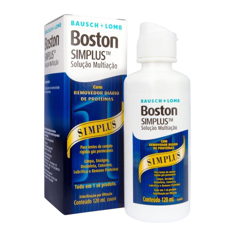 Solução Multi-Uso Boston Simplus 120ml | newlentes