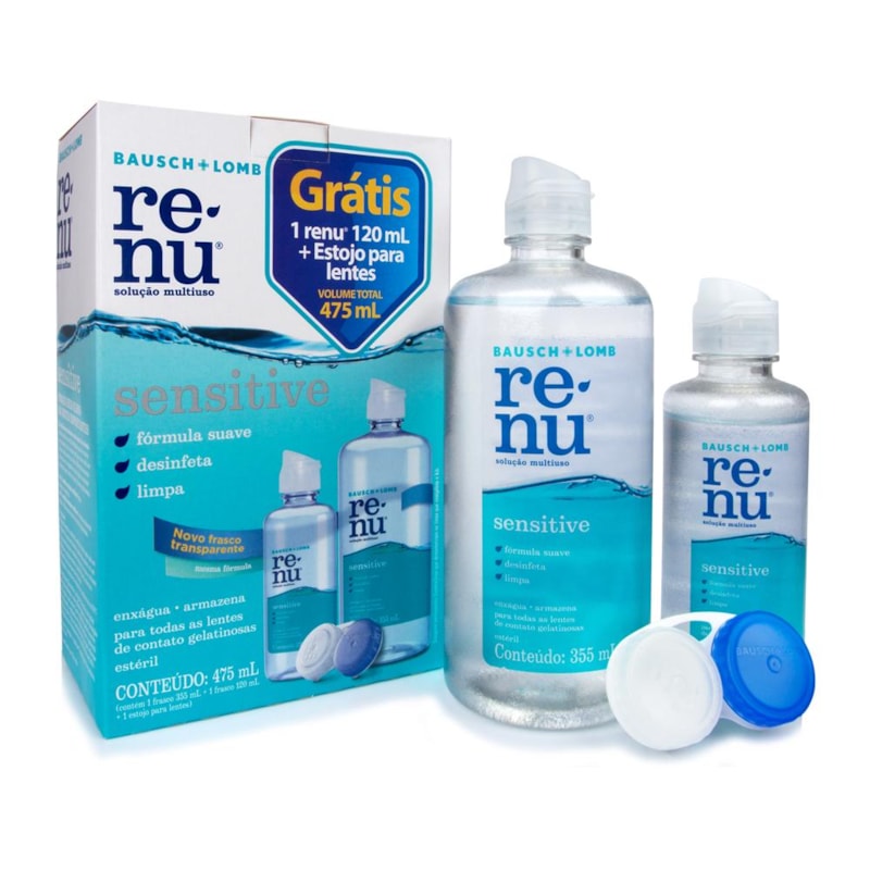 Renu Sensitive para olhos sensíveis | newlentes